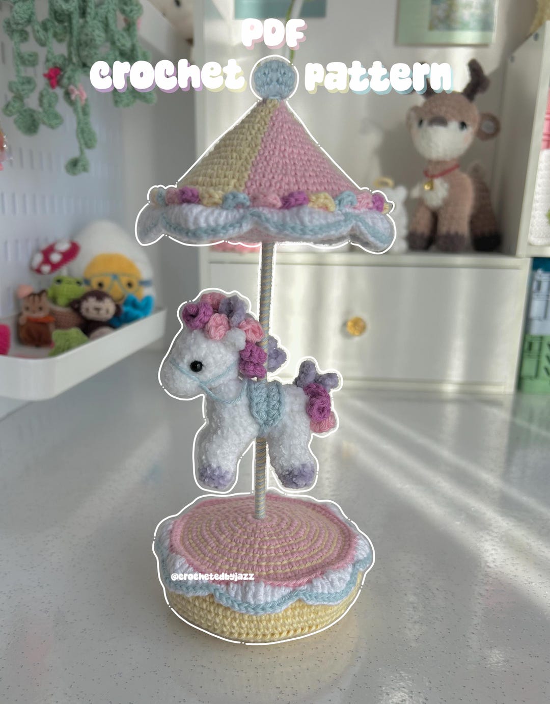Baby Horse Carousel Crochet Pattern ONLY PDF File Amigurumi Plush ...