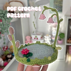 Pretty Pond Crochet Pattern ONLY PDF File Nature Amigurumi Trinket Dish ...