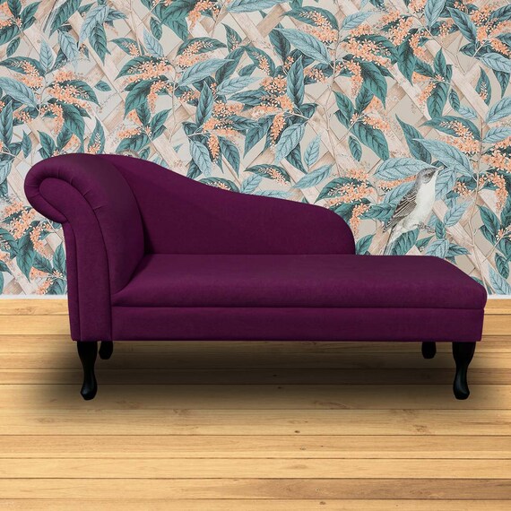 Purple chaise sofa store