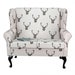Stag Deer Wingback Sofa 2 Seater Upholstered Fireside Queen Anne ...