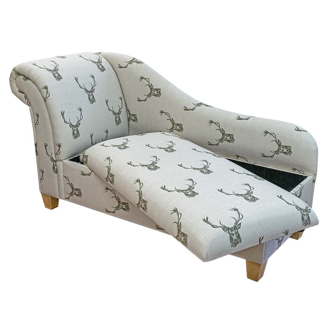 Stag Large Storage Chaise Longue Sofa Fryetts Animal Deer Upholstered ...