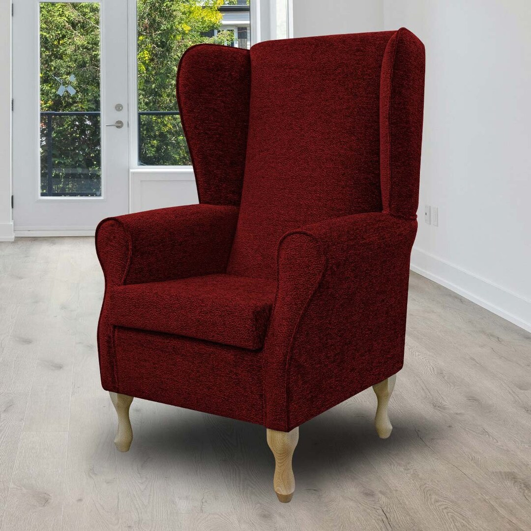 Emerald Swirl Tall High Back Fireside Armchair | Comfort Wingback ...