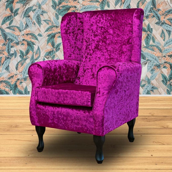 Fuchsia armchair store