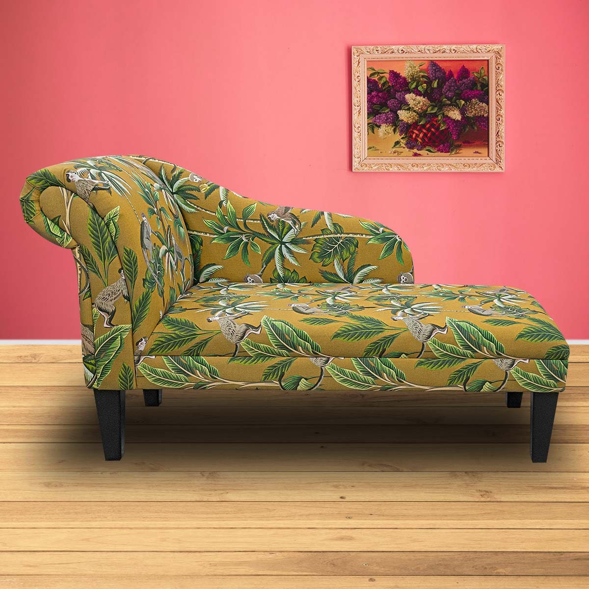 Patterned chaise lounge store