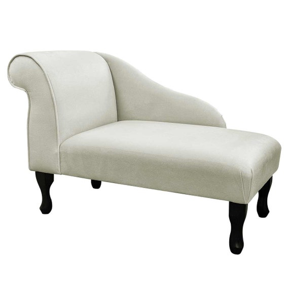 Cream velvet chaise lounge store