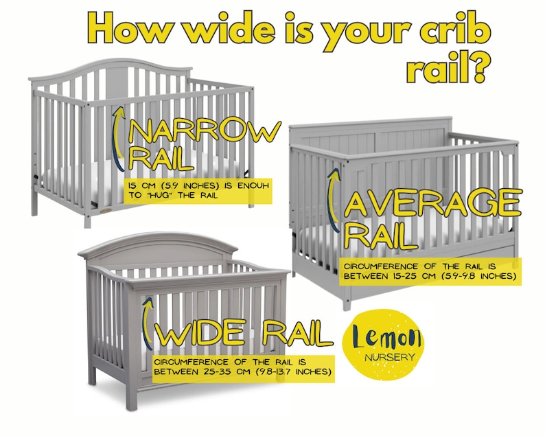 Linen Crib Rail Cover: Solid Beige Color - Etsy