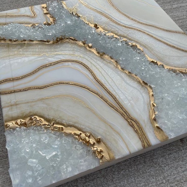 Resin Geode Wall Plates - Etsy