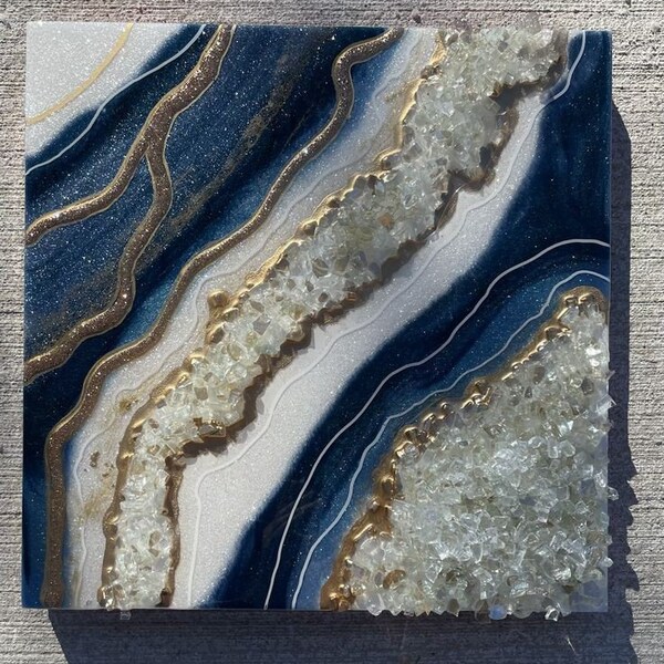Resin Geode Wall Plates - Etsy