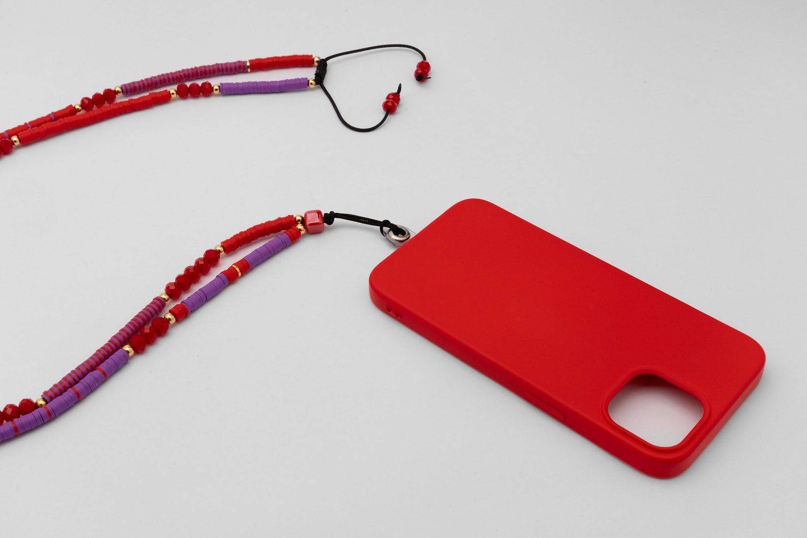 Beaded Crossbody Phone Strap / iPhone Case With Long Strap / Handmade ...