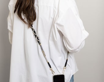 Handmade Pearl Phone Strap/ Crossbody Phone Strap/ iPhone Case With ...