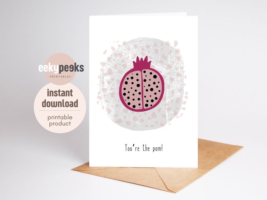 Pomegranate Pun Card | Cute Anniversary Card (digital Download) - Etsy