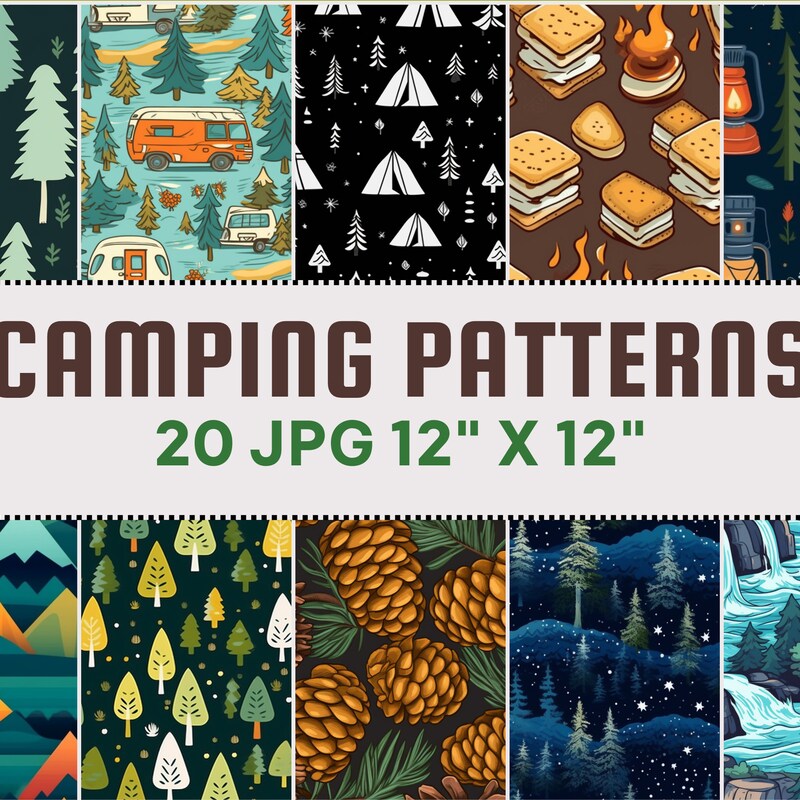 Camping Wallpaper - Etsy