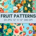 Summer Fruit Digital Pattern Scrapbooking Paper Fruitful Design ...
