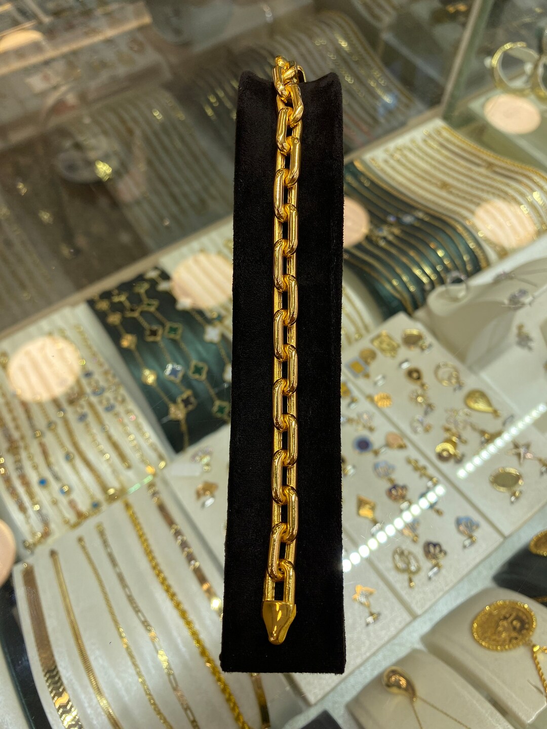 22k Solid Gold Bracelet, 22k Gold Bracelet, Ladies Pure Gold Accessory ...