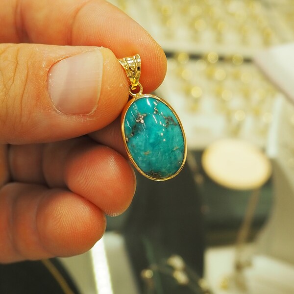 Turquoise Pendant - Etsy