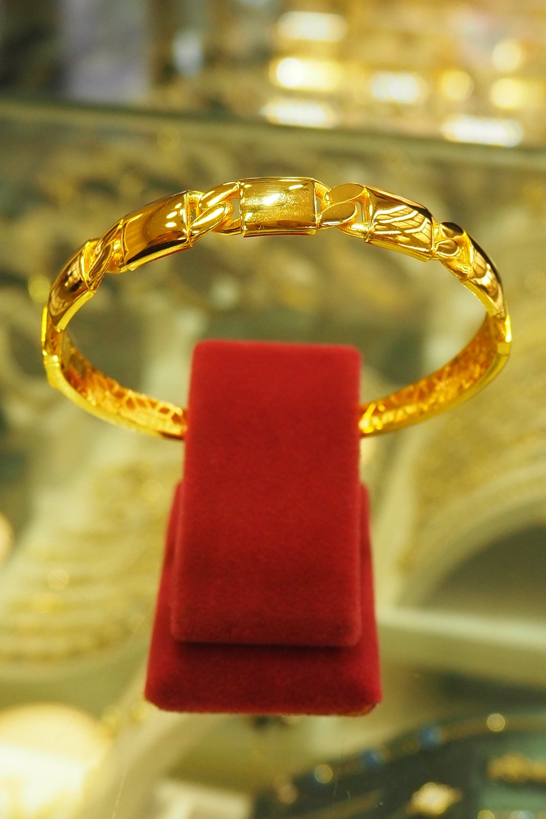 22k Solid Gold Bangle Bracelet, Gold Bangle, 22k Gold Jewelry, 22k Solid Bangles, 22k Gold ...