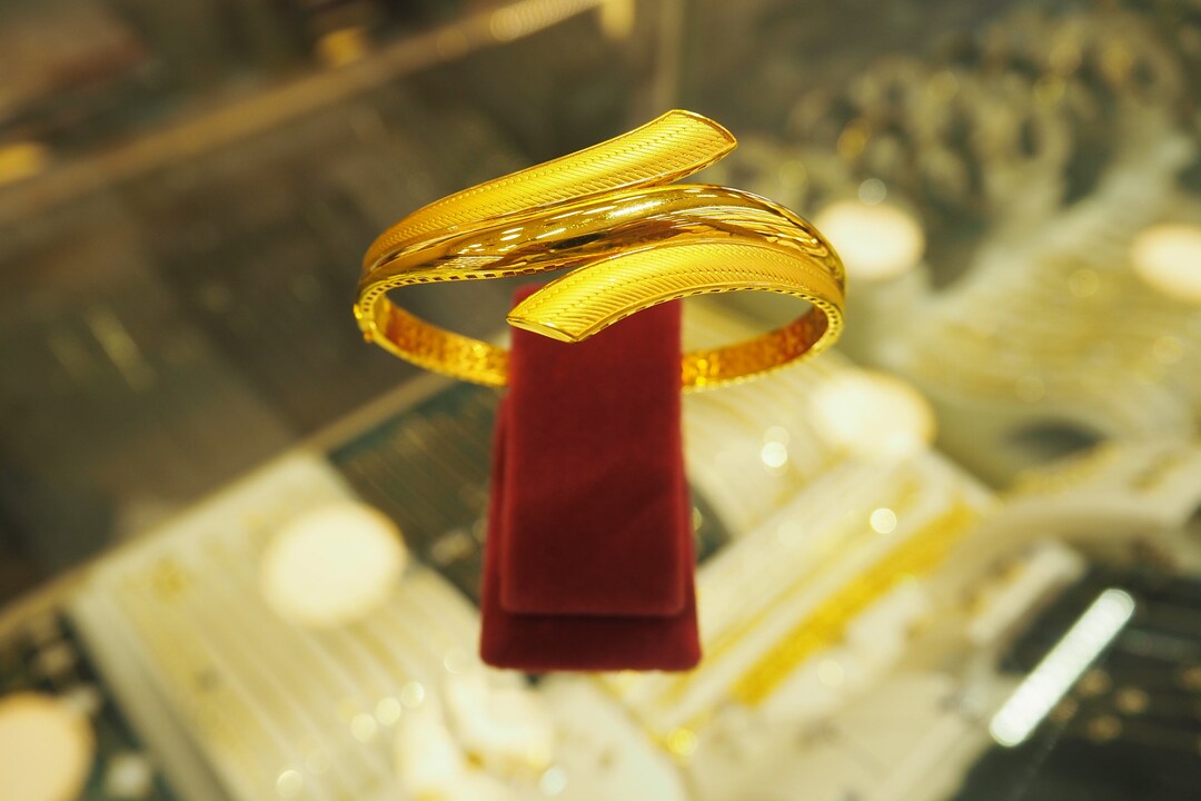 22k Solid Gold Bangle Bracelet, Gold Bangle, 22k Gold Jewelry, 22k ...