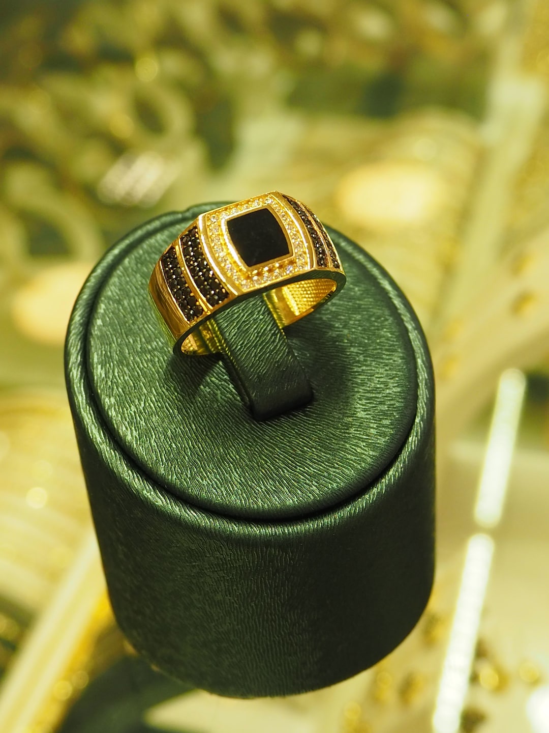 14k Solid Gold Ring for Men, 14k Men's Rings, 14k Statement Rings,14k ...