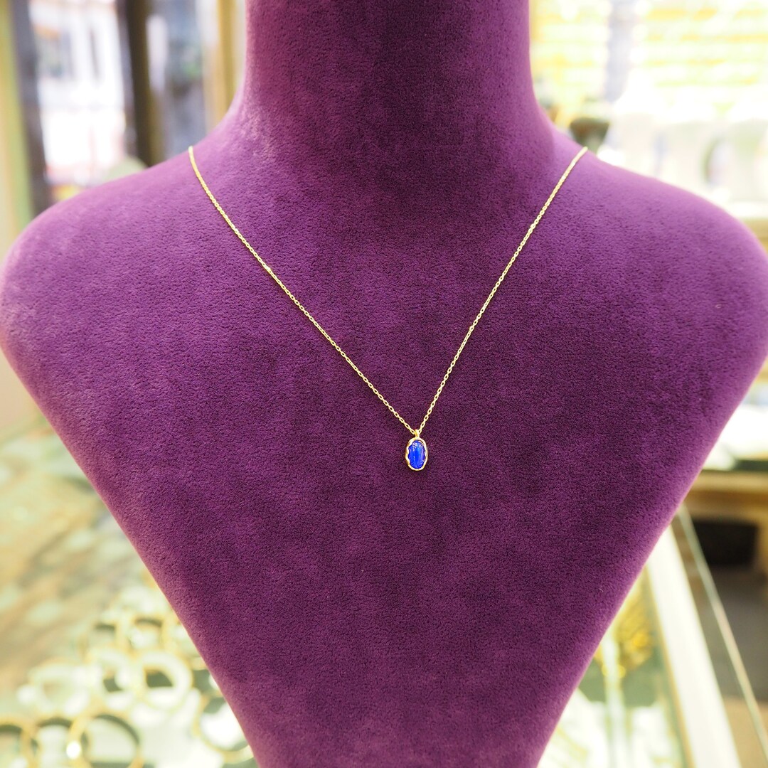 14k Solid Gold Necklace, 14k Solid Gold Pendant, Gift for Her, Minimal ...