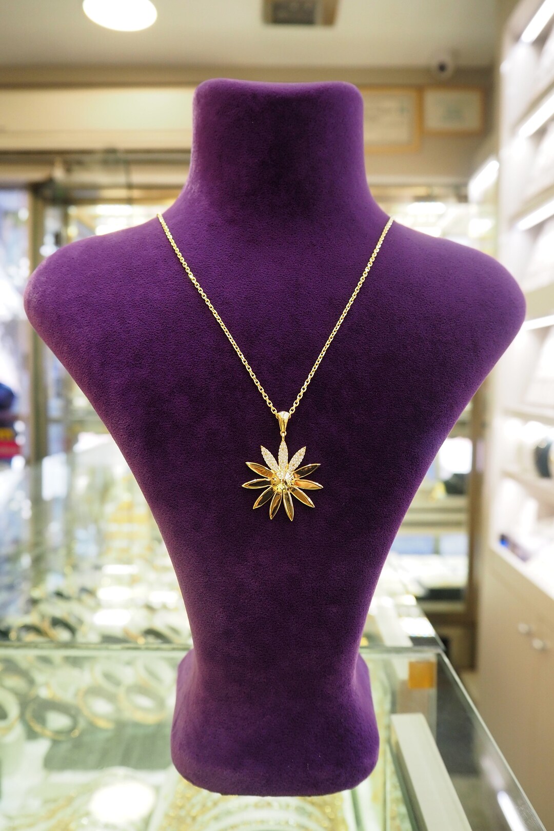 14k Gold Necklace, 14k Solid Gold Pendant, Gift for Her, Minimal Gold ...