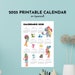 Printable 2025 Calendar | Cute Illustrated Cat Lovers | One Page ...