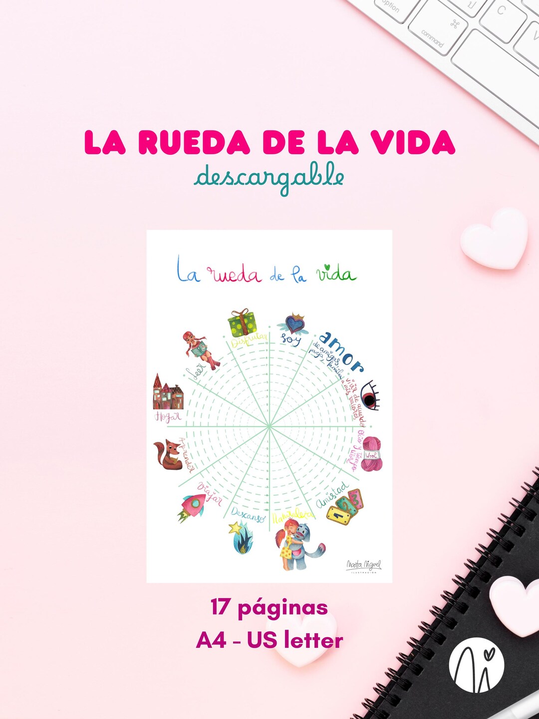 Wheel of Life Printable PDF - Self-reflection Tool - Life Balance ...