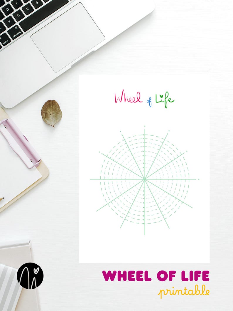 Wheel of Life Printable PDF - Self-Reflection Tool - Life Balance ...