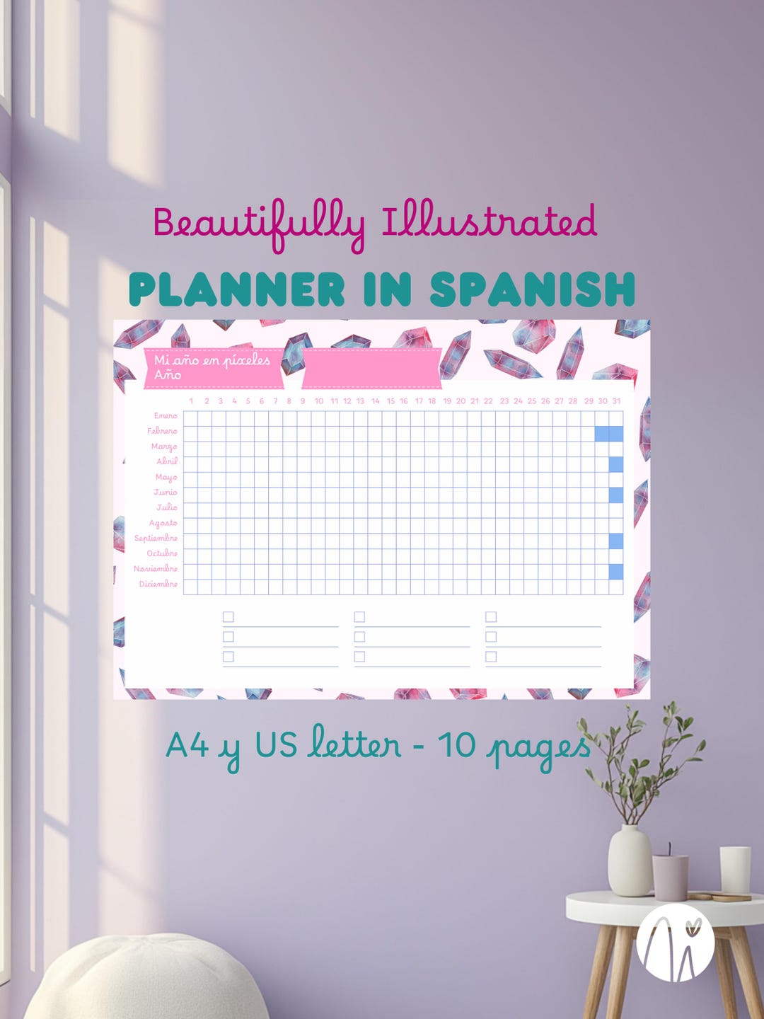 Spanish Organization Printable Planner – Daily Weekly Monthly Habit ...