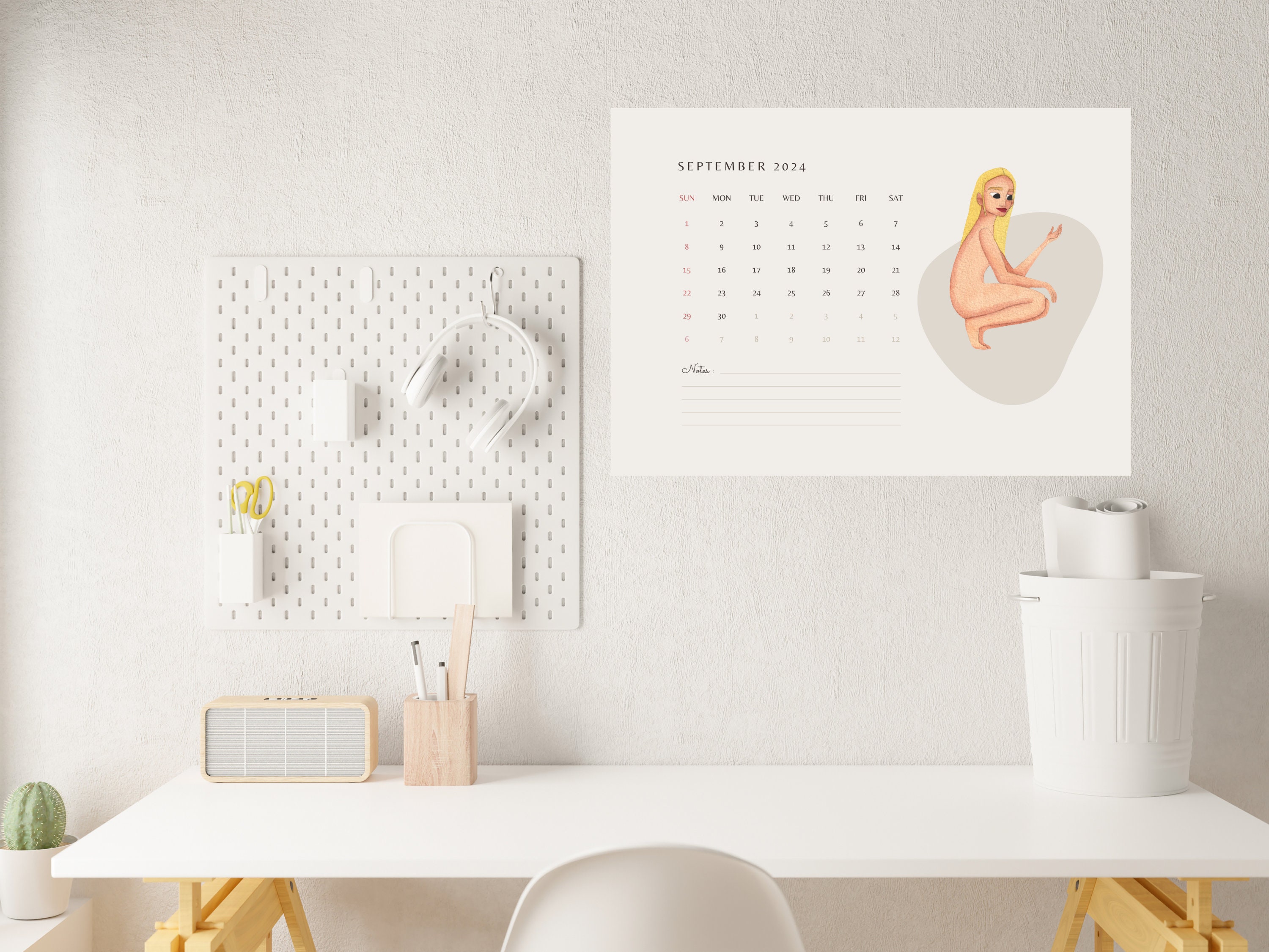2024 Printable Wall Calendar 2024 Month Calendar 2024 Feminist Calendar ...