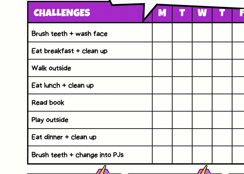 Personalised Reward Chart for Kids - Etsy