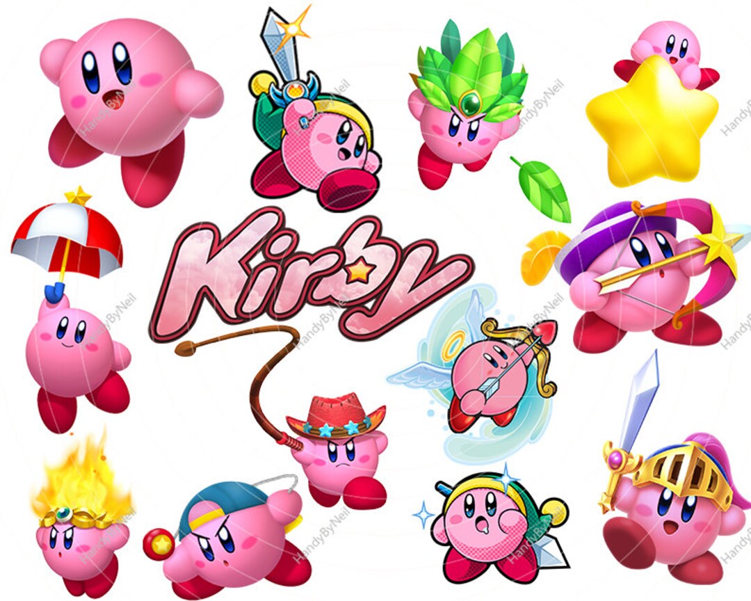 Gamer Kirby Png Bundle Kirby Png Classic Retro Gaming Png - Etsy