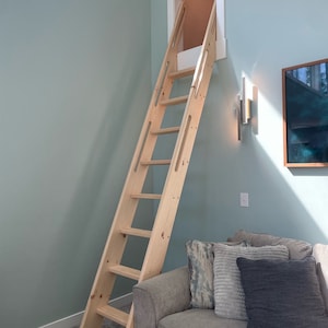 Hand Crafted Wood Loft Ladder - Etsy