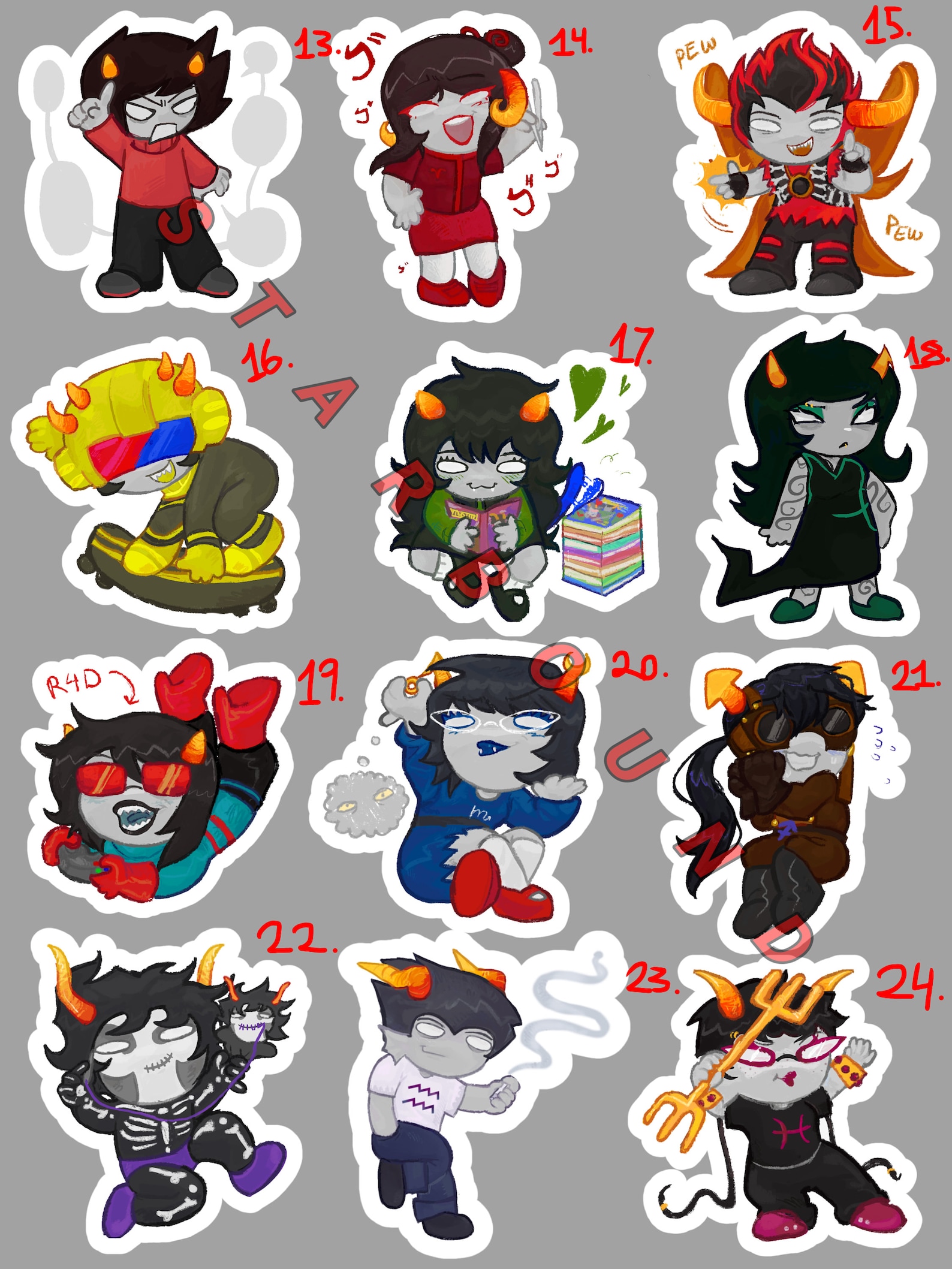 HOMESTUCK STICKERS - PREORDERS - Etsy