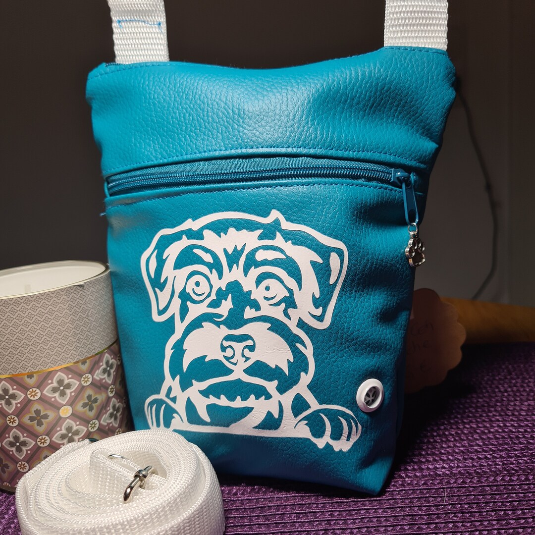 Dog Walking Bag With Poop Bag Loop & Belt Loops – Practical Dog Bag for ...