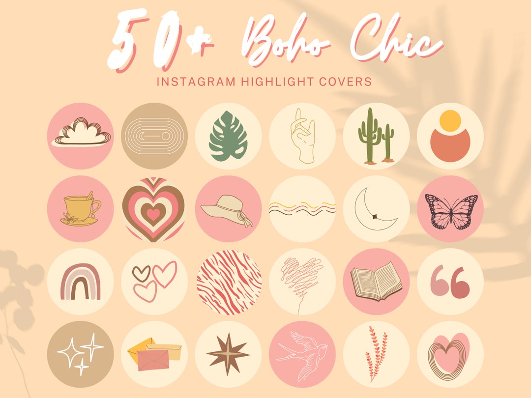 50+ Boho Insta Highlight Covers, Aesthetic Branding Lifestyle Covers ...