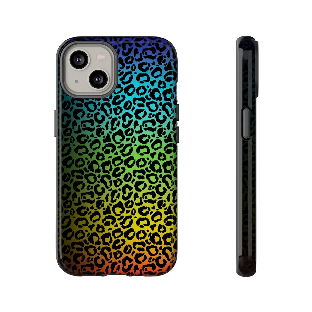 Rainbow Leopard Phone Case, Rainbow Phone Case, Leopard Phone Case ...