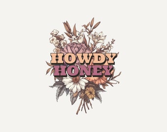Howdy Honey Png Western - Etsy