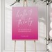 Modern Birthday Welcome Sign Template for Pink Birthday Decor Editable ...
