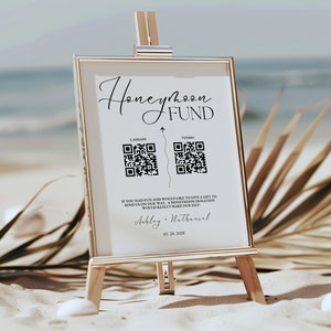 Wedding QR Code Sign Template Minimal Themed Wedding Reception QR Signs ...