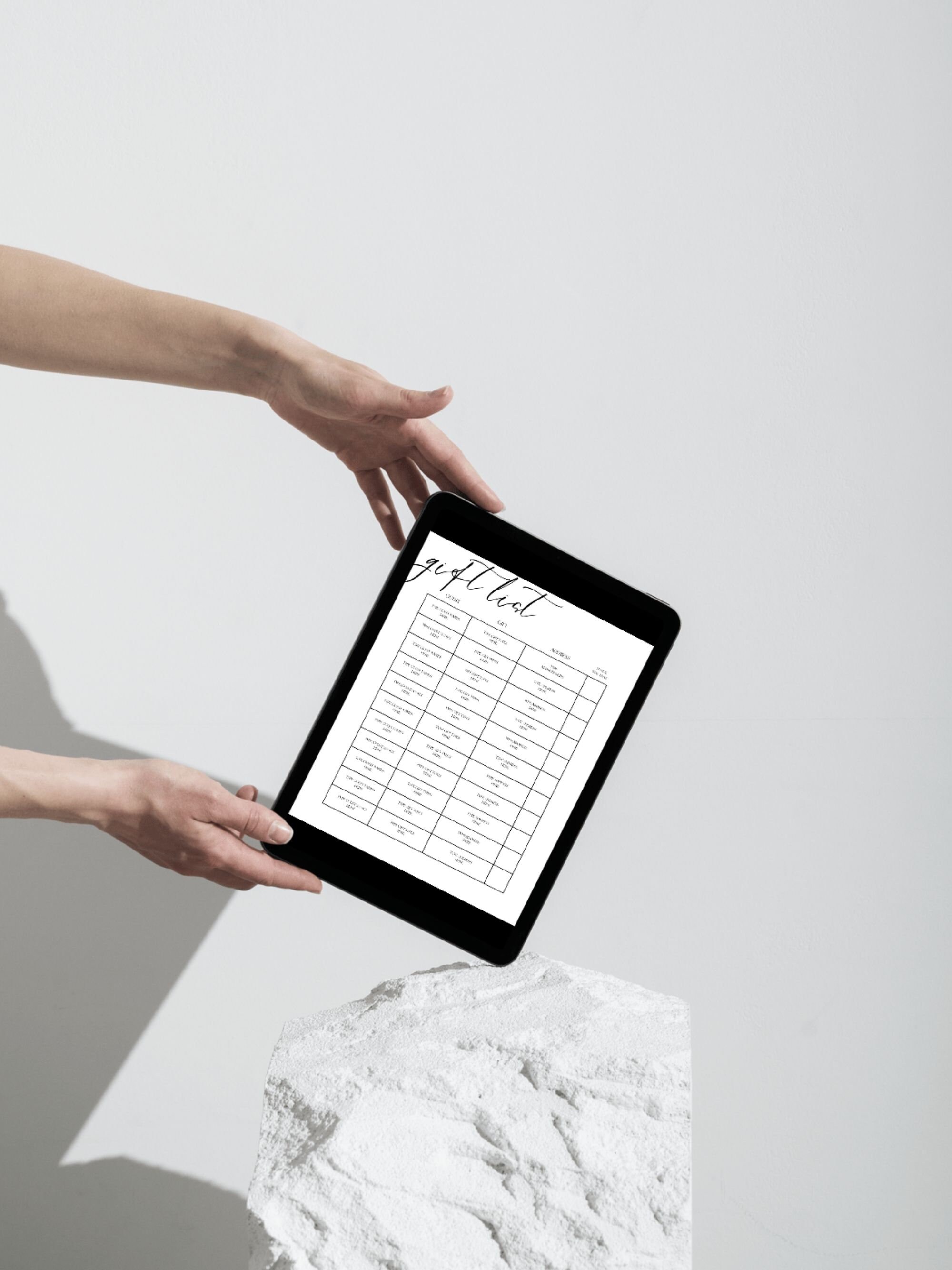 Printable Gift Tracker Template for Wedding Thank You Notes Editable ...