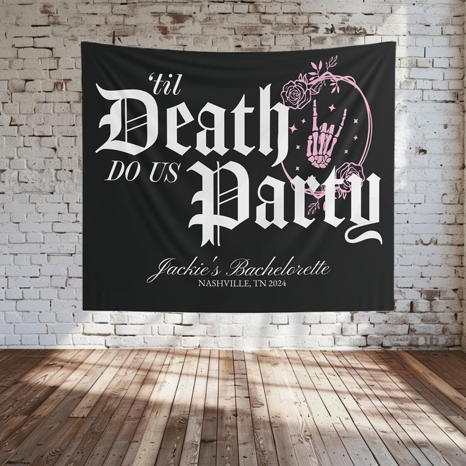 Custom Til Death Do Us Party Banner for Bachelorette Party Decor ...
