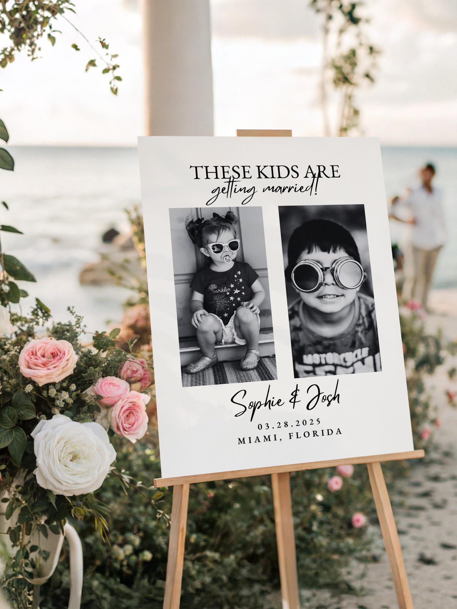 These Kids Are Getting Married Wedding Sign Template With Photos ...