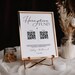 Wedding QR Code Sign Template Minimal Themed Wedding Reception QR Signs ...