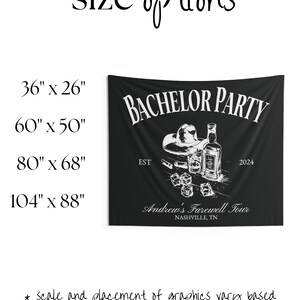 Custom Bachelor Party Sign for Photo Backdrop Personalized Groom Banner ...