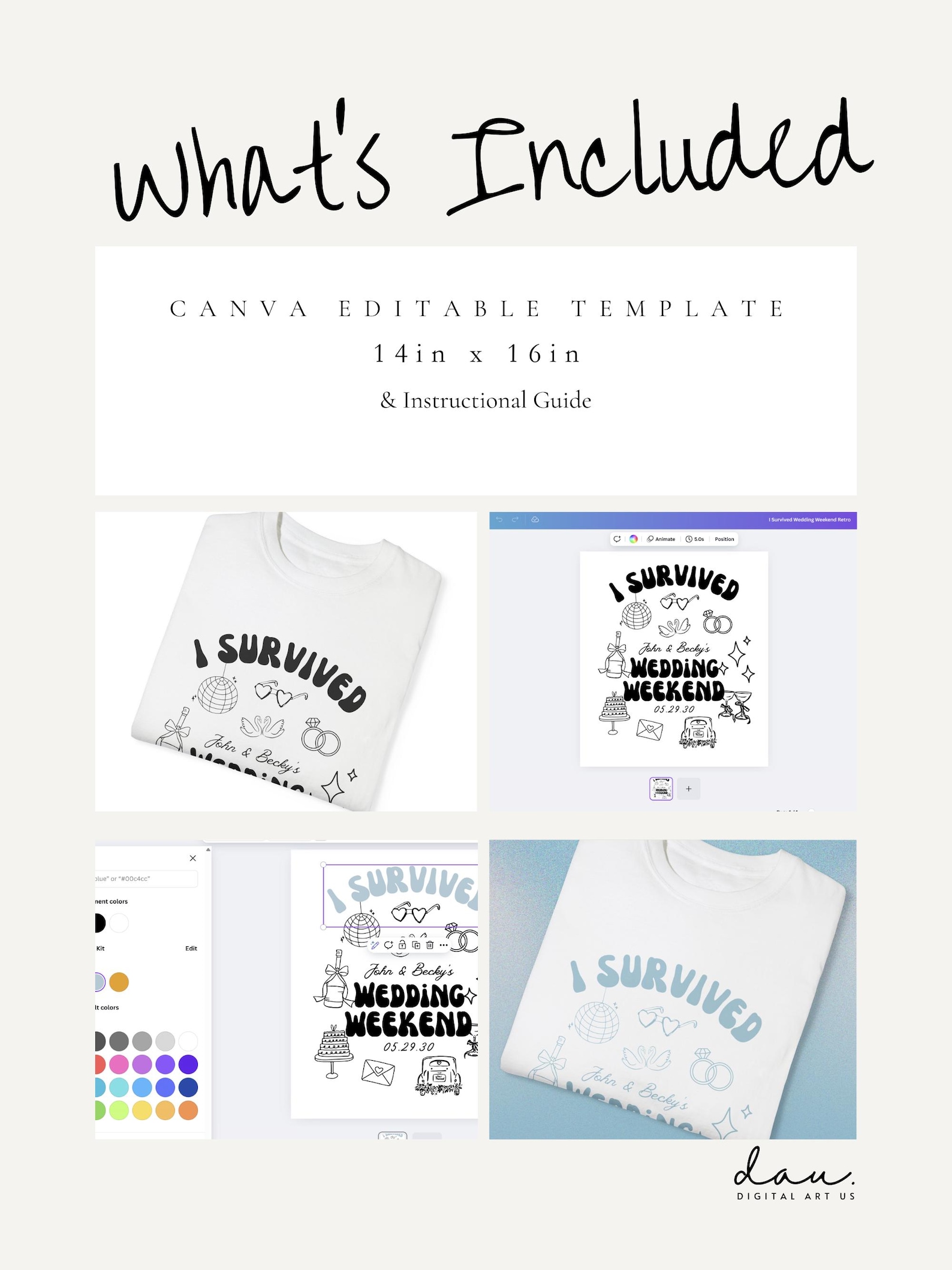 Custom I Survived Funny Wedding Digital Download for Wedding T Shirt ...