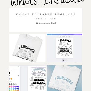 Custom I Survived Funny Wedding Digital Download for Wedding T Shirt ...
