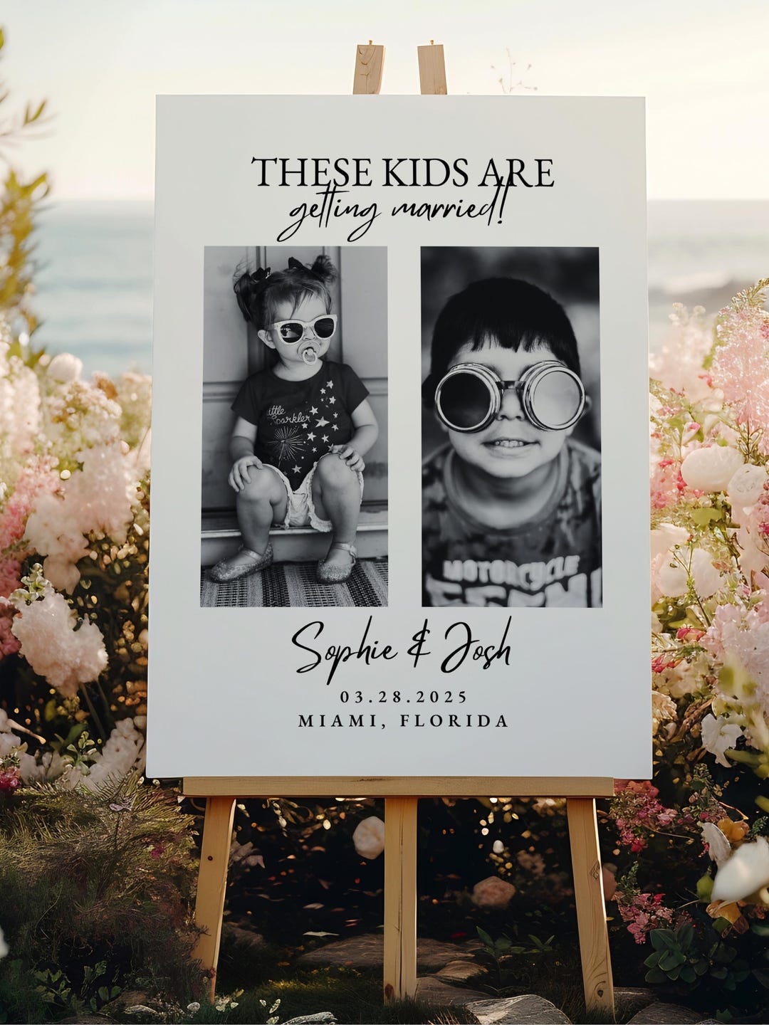 These Kids Are Getting Married Wedding Sign Template With Photos ...