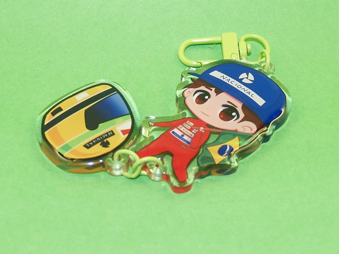 Ayrton Senna Keyring Formula 1 Acrylic Charm F1 Mclaren Gifts - Etsy UK