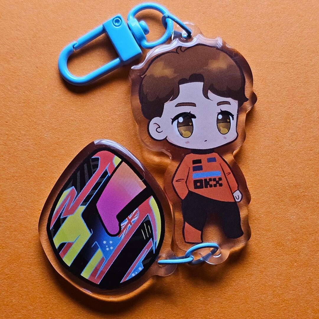Oscar Piastri Keyring Formula 1 Acrylic Charm F1 Mclaren Gifts 2025 - Etsy