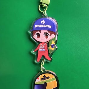 Ayrton Senna Keyring Formula 1 Acrylic Charm F1 Mclaren Gifts - Etsy